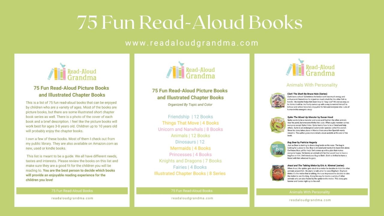 75 Fun Read-Aloud Picture Books and Illustrated Chapter Books - Read ...